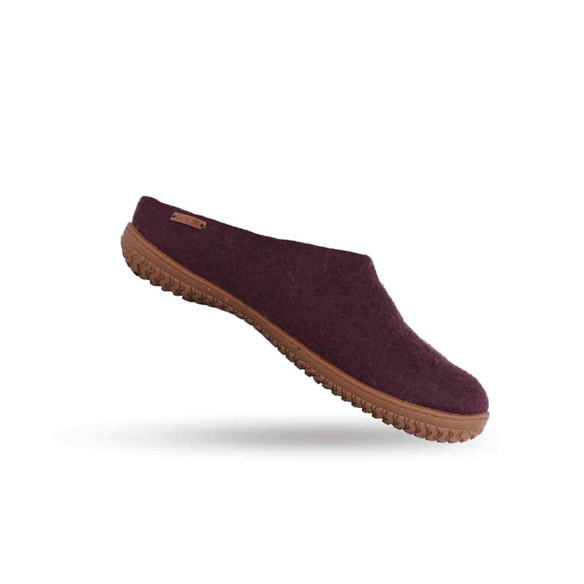 Uldtøffel (100% ren uld) - Model Lilla m/Gummisål - Dansk Design fra S ...
